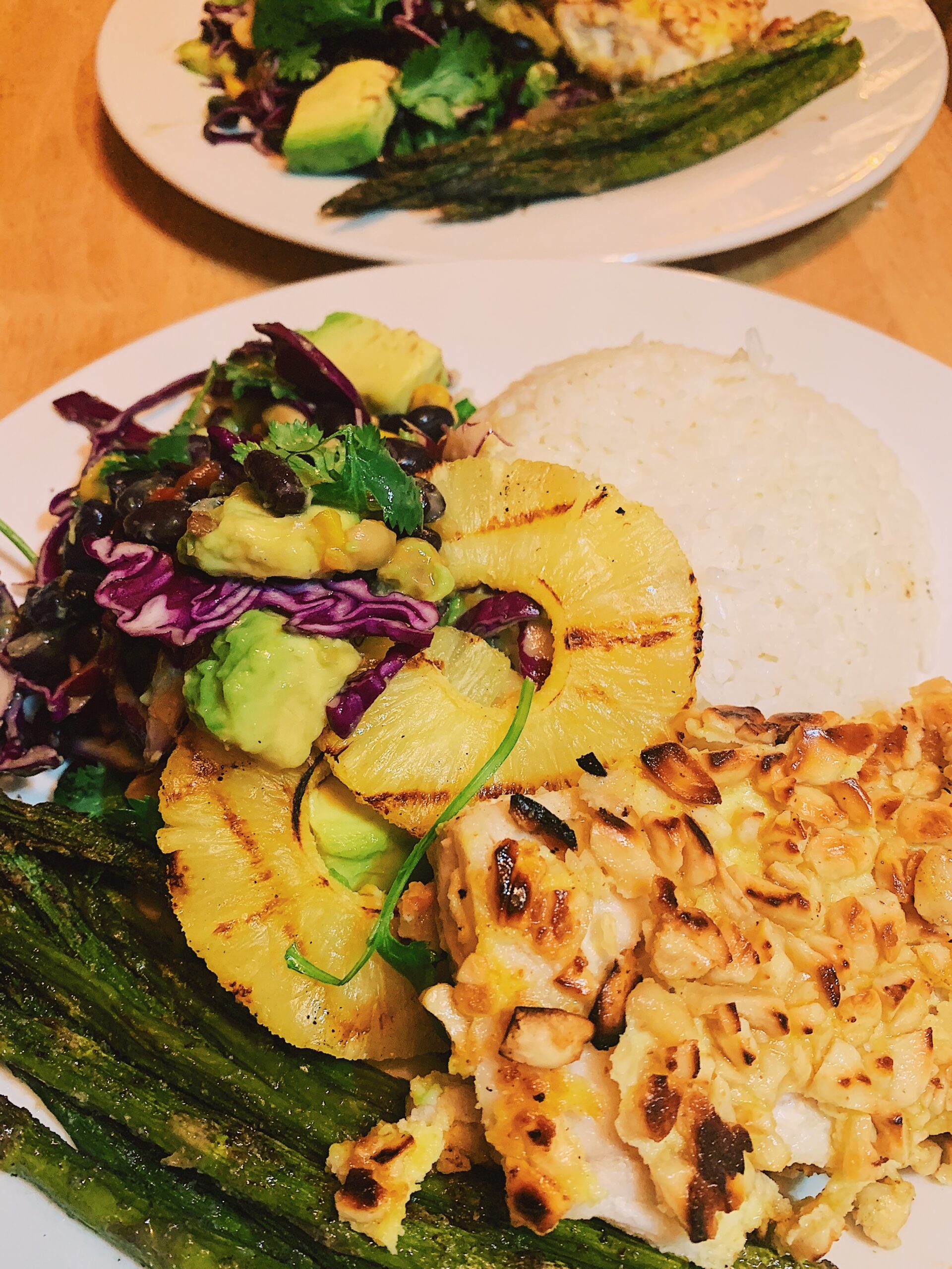 Macadamia Nut Crusted Tile Fish :) Caribbean Style!